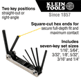 Klein Tools 70582 Seven-Key Metric Folding Hex Key Set - Walmart.com