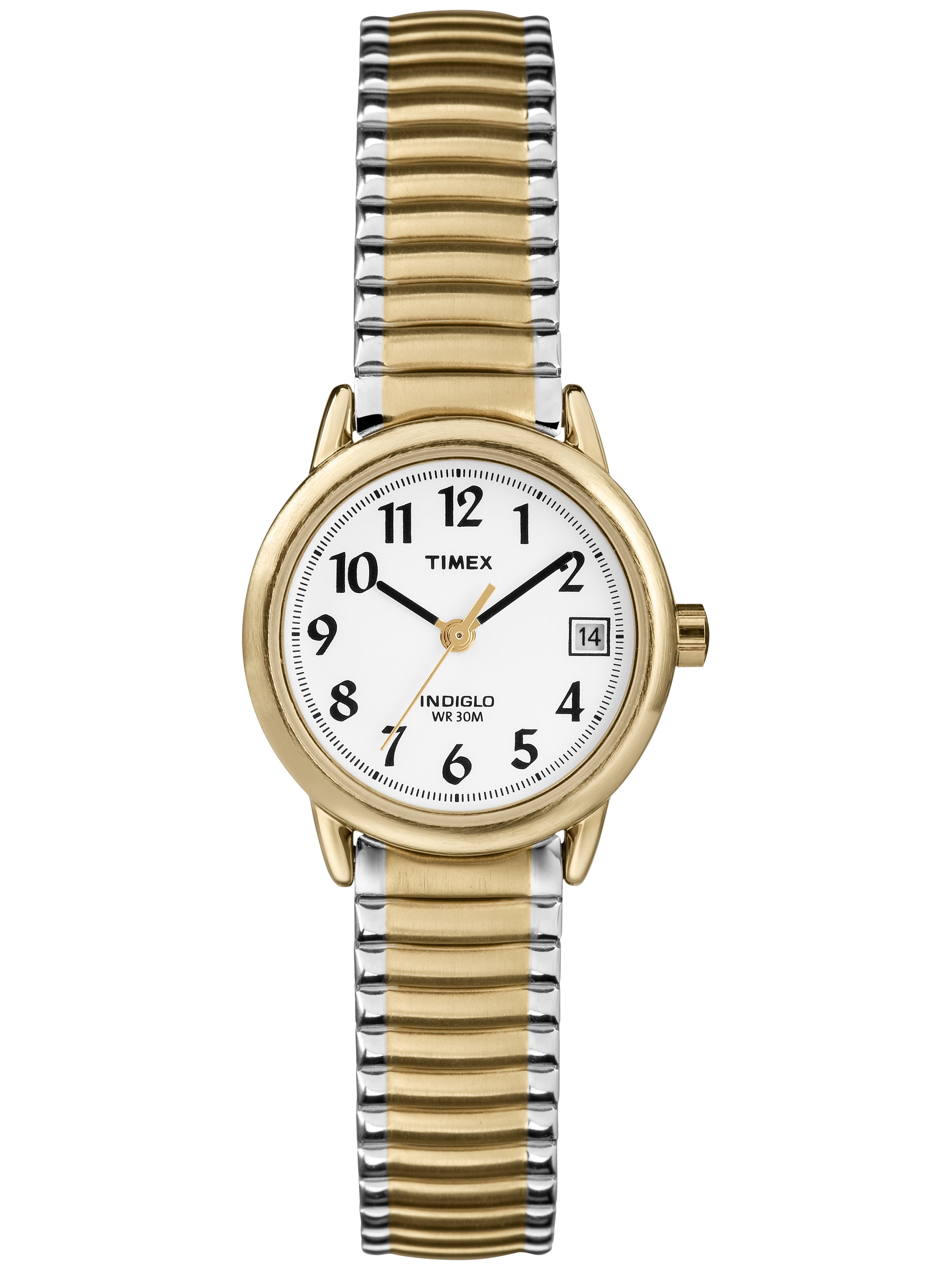Timex Timex Women s Easy Reader Date 25mm Two Tone Stainless Steel Timex Timex Women s Easy Reader Date 25mm Two Tone Stainless Steel