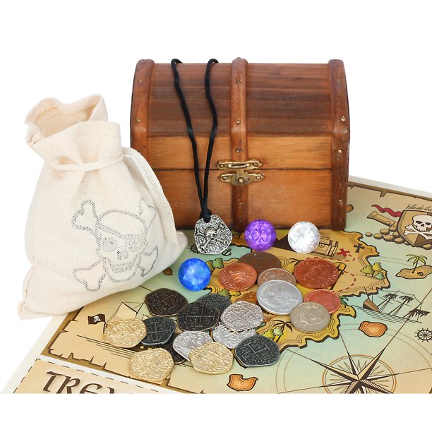 American Coin Treasures Kid's Treasure Chest with Coin Pendant Necklace ...
