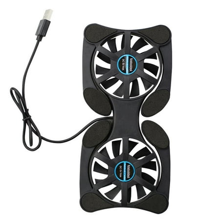 Ustyle Foldable USB Laptop Cooling Pads with Double Fans Mini Notebook ...