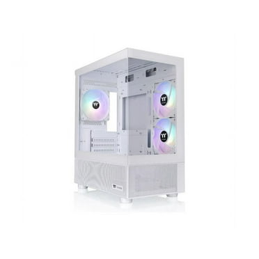 DIYPC White Gaming Computer Case, Micro ATX, USB3.0, Dual Tempered ...
