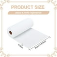 10 Yard Iron-On Fusible Fleece Interfacing 11.8 Inches White One-Sided ...