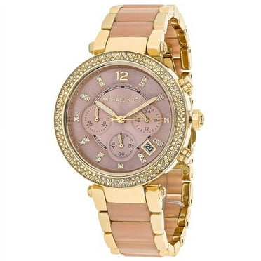 Michael Kors Women's Blair Chronograph Rose Gold Glitz Watch MK5943 ...
