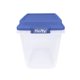 Hefty 32 Qt. Clear Storage Bin with Blue HI-RISE Lid - Walmart.com