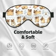 Soft Zero Pressure Eyes Cover Cute Funny Pug Puppy Light Blocking ...