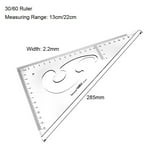 Triangle Ruler Square Set 30/60, 45/90 Degrees 22cm Triangle Rafter ...