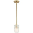 Possini Euro Design Warm Brass Mini Pendant Light 5 1/2" Wide Modern ...