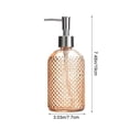 COM1950s Glass Soap Dispenser, Scandinavian-Inspired Embossed Hobnail ...