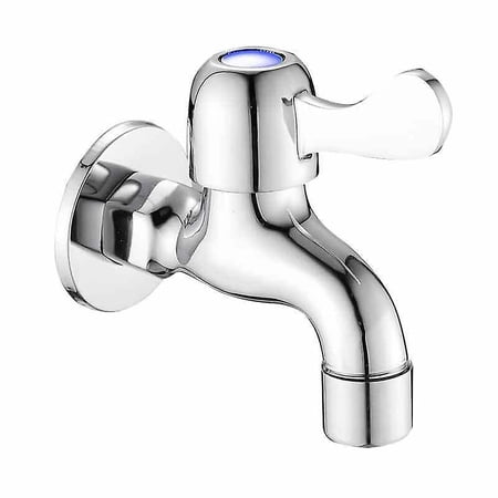 Basin Mixer Tap Wall Mounted Sink (1/2'', Cold Water), Outdoor/garden ...