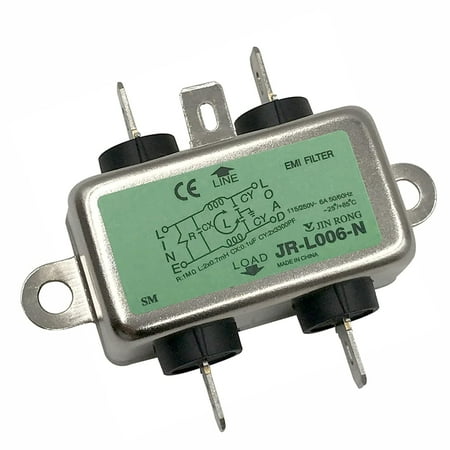 Noise Suppressor Power EMI Filter Termianl Single-Phase Line ...