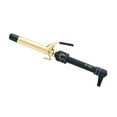 Hot Tools 1” Hair Curling Iron 24 K Gold Plated Barrel with Extra High ...