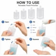 12 Piece Transparent Cosmetic and Toiletry Organizer Bag Set, Travel ...