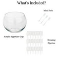 Acrylic Charcuterie Cups with Pipettes & Mini Forks Set of 20 - Walmart.com