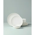 Lenox Wicker Creek 12-Piece White Bone China Dinnerware Set (Service ...