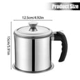 Stainless Steel Oil Storage Pot 1.4L with Filter – Kitchen Oil Strainer ...