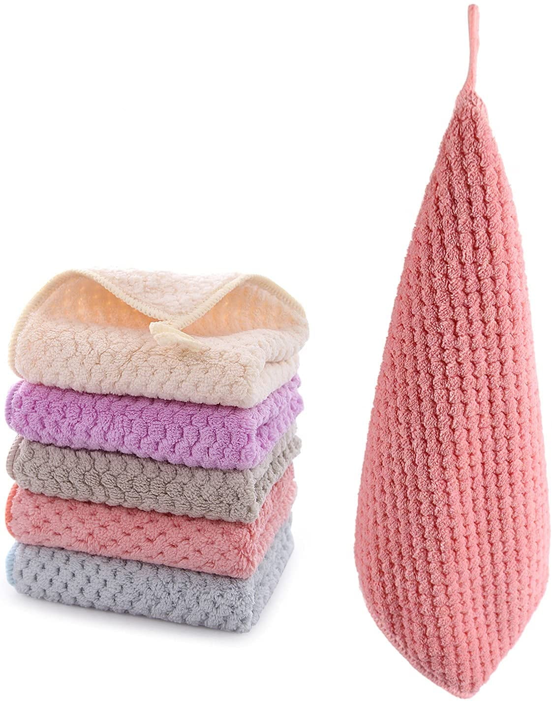 Hanging Hand Towels, Hand Dry Towels for Kitchen & Bathroom, Super ...