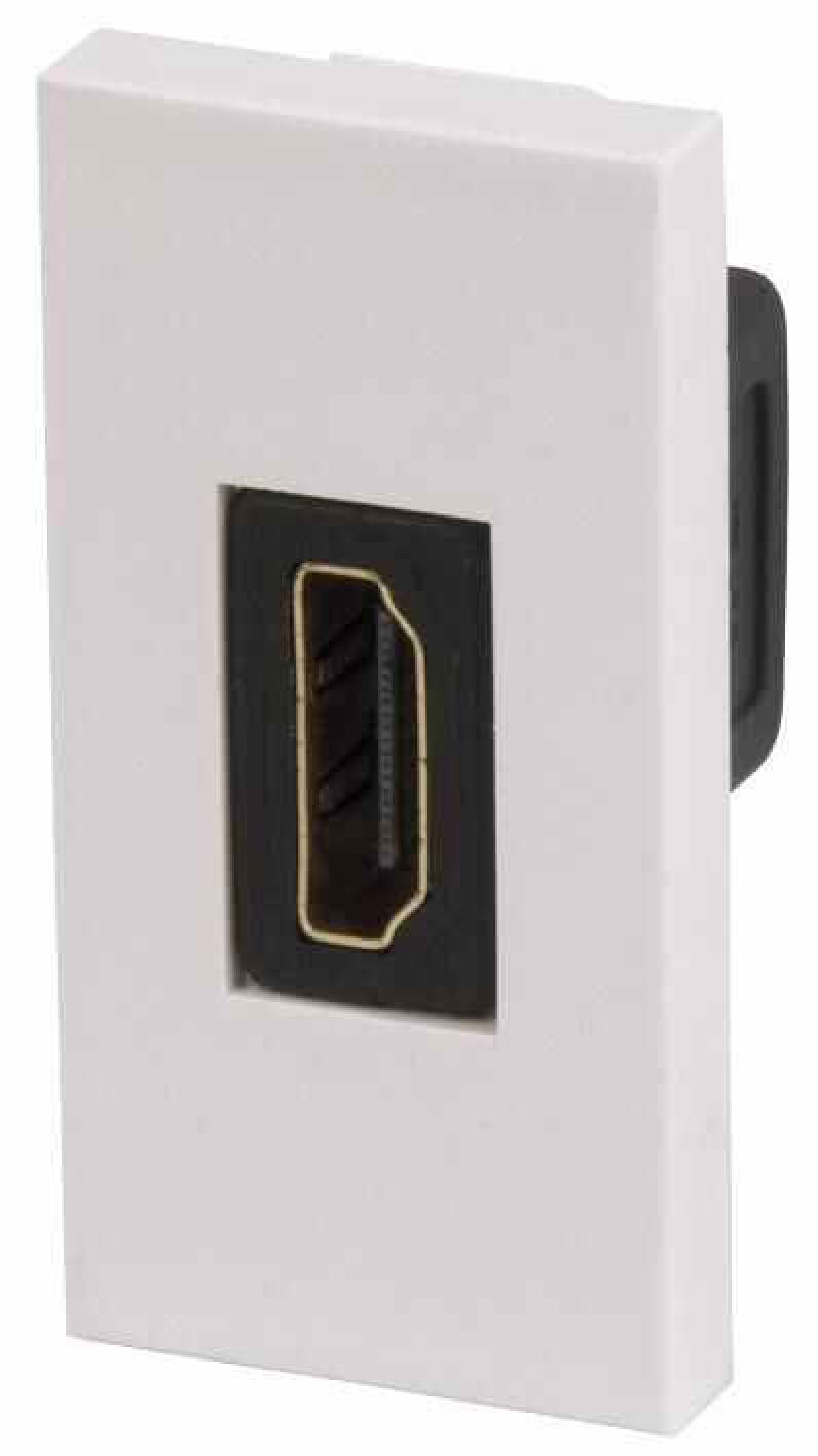 RARAION - HDMI Socket Snap-In Module White 25 x 50mm - Walmart.com