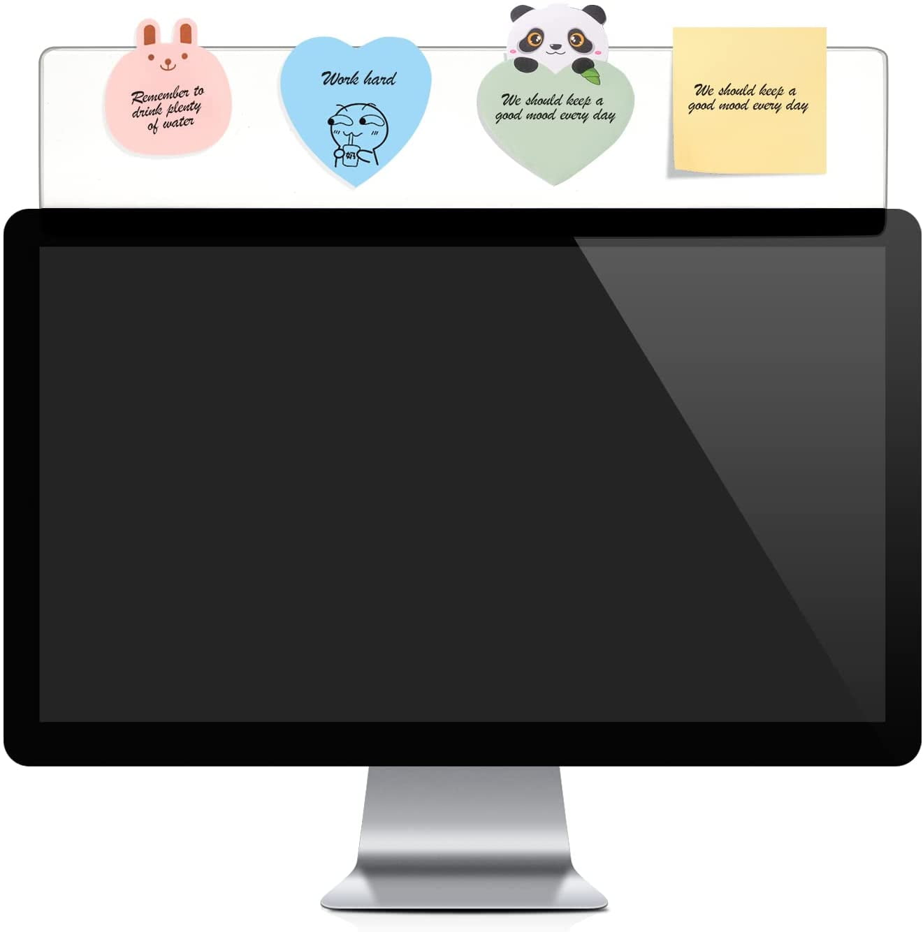 YWC-18" Monitor Memo Board Top Mount, Monitor Sticky Note Holder,Sticky ...