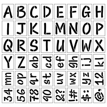 Darice Small Alphabet Stencils. 3 Assorted Styles - Walmart.com