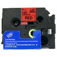 2/Pack - Premium Compatible with TZe-411 Black on Red 1/4 p-touch Label ...