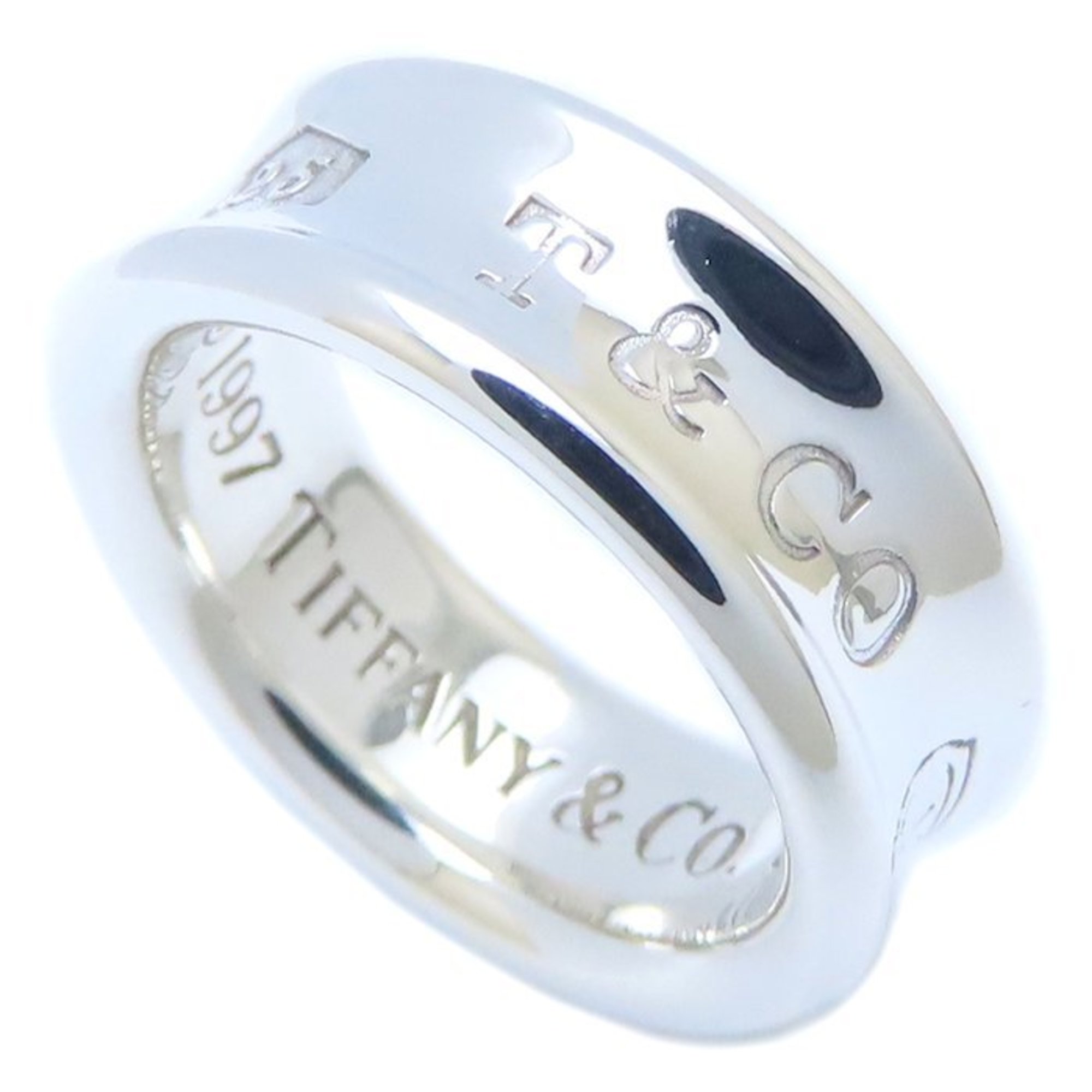 Pre-Owned TIFFANY&Co. Tiffany 1837 Basic Ring, 925 Silver, 293844 (Good ...