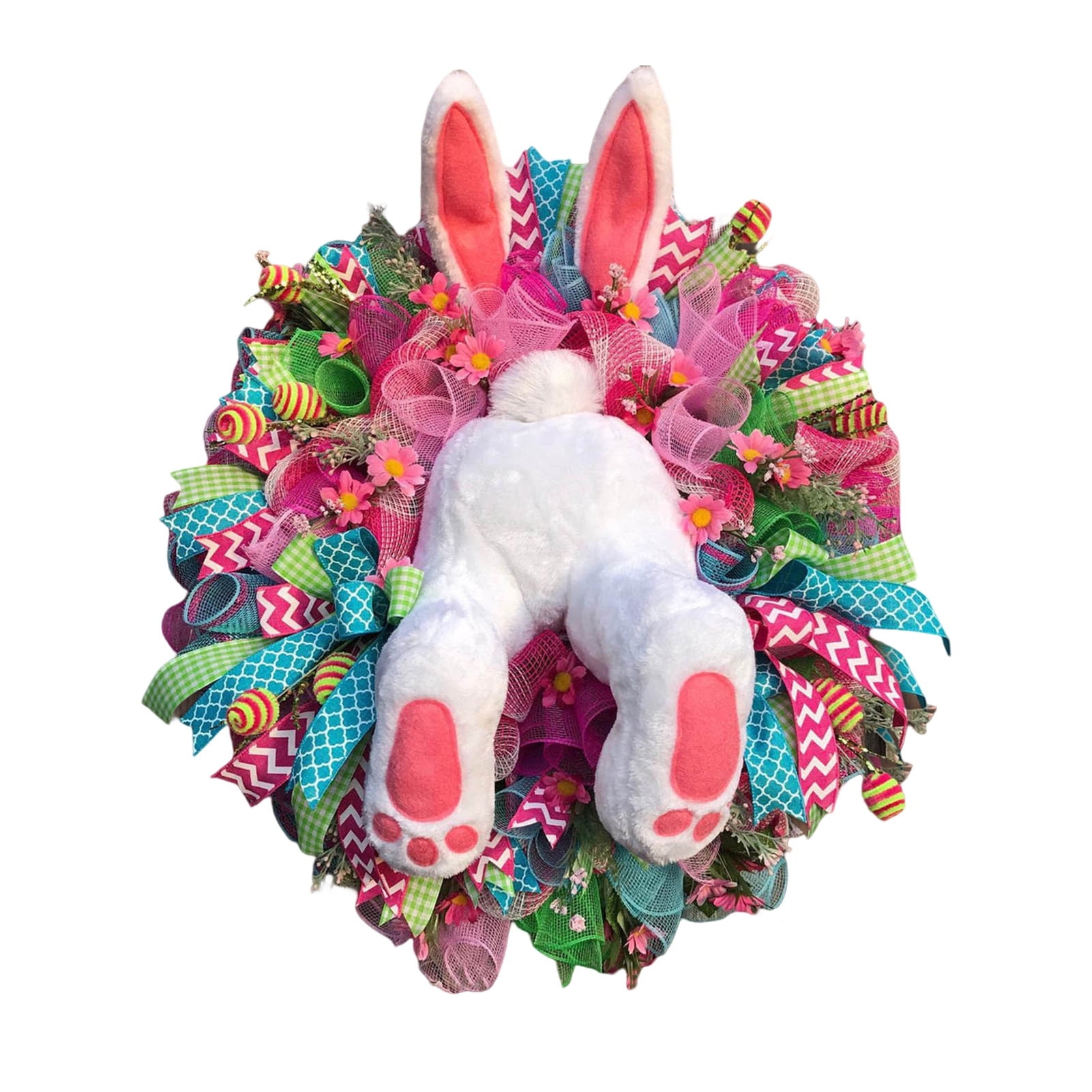 Multi-Layer 3D Visual Effect Easter Wreath - Door Artificial Garland ...