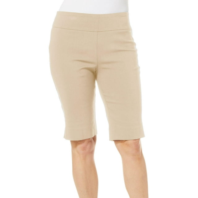 Ruby Road Favorites Womens Solid Stretch Bermuda Shorts - Walmart.com