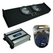 04-08 Ford F-150 Ext Super Cab Truck Harmony R104 Dual 10" Sub Box & HA-A400.1 - Walmart.com