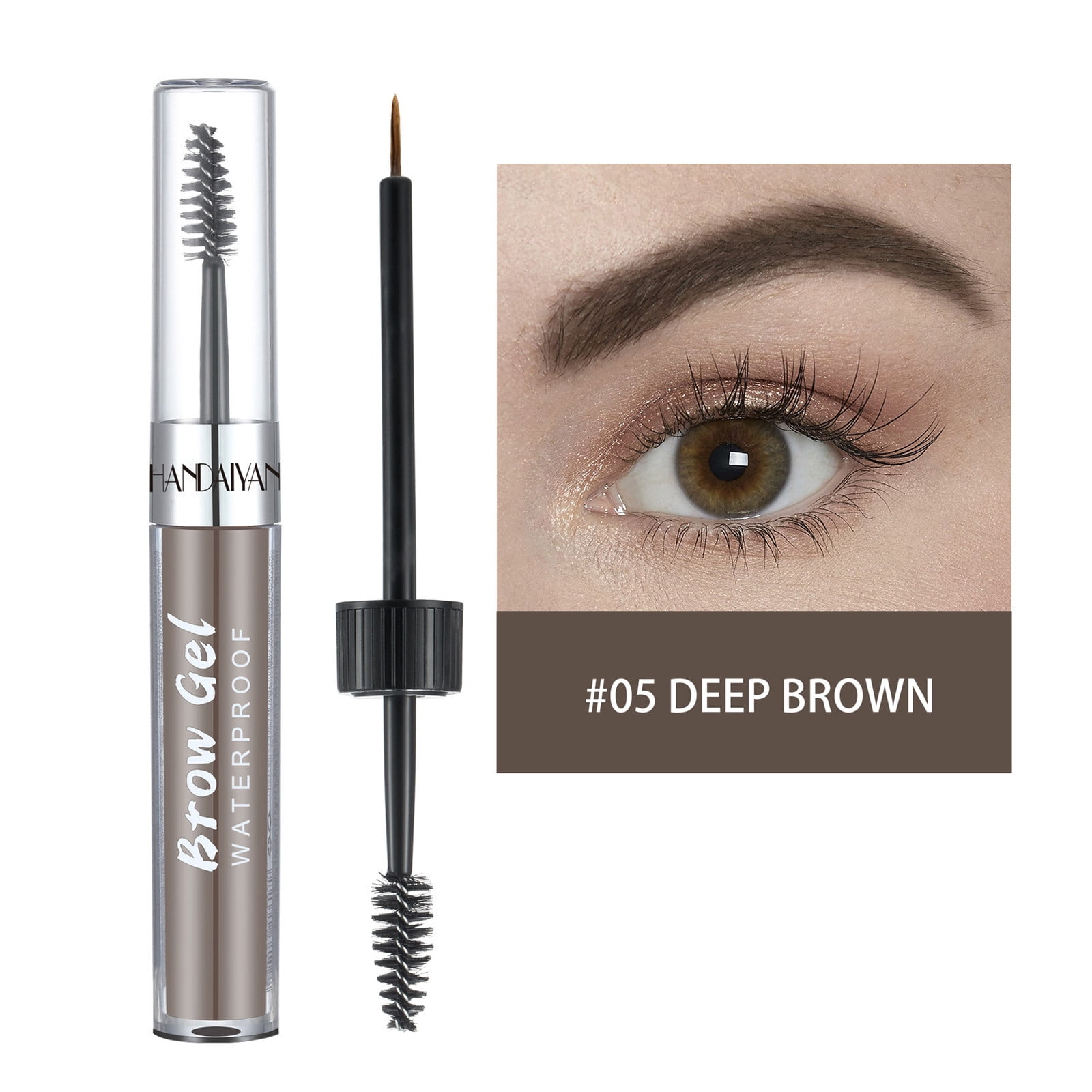 Brow Dyeing Cream Waterproof Eyebrow Liquid Double Head With Eyebrow ...