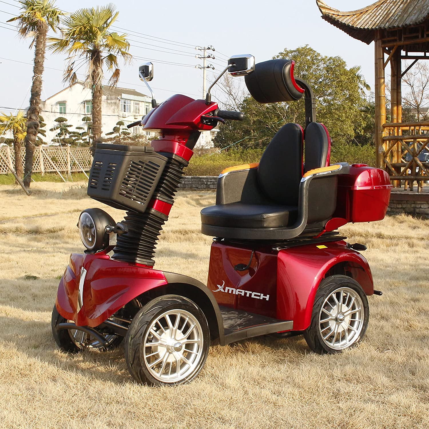 Xmatch 4-Wheel 3-Speed Medical Electric Mobility Scooter Battery ...
