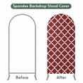 Red Moroccon Arch Backdrop Cover 6.6Ft, Wedding Arch Covers Stretchy ...