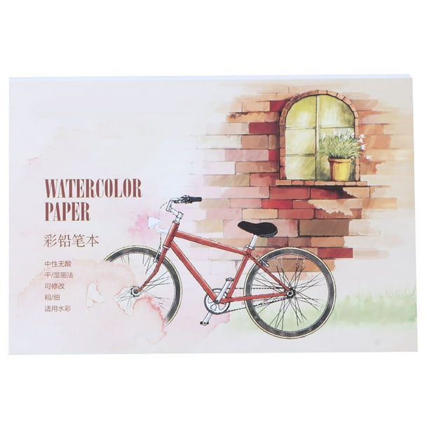 Mini Watercolor Book, Colored Pencil Paper Sketch Book, For Water ...