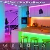 Shiny 5050 RGB LED Strip Lights, 65.6FT/20M/5V, Bluetooth, Sync Music ...