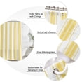 60x72 Inch Shower Curtains for Bathroom, Yellow Striped Fabric Bath ...