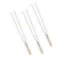 3 Pcs Stainless Steel Meat Grill U Shape Fork Outdoor Cooking Corn ...