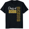 100% Cotton Class Of 2026 Senior Graduation T-Shirt For High School ...