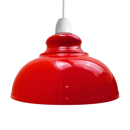 Modern Home Vintage Industrial Retro Loft Red Metal Ceiling Lamp Shade ...