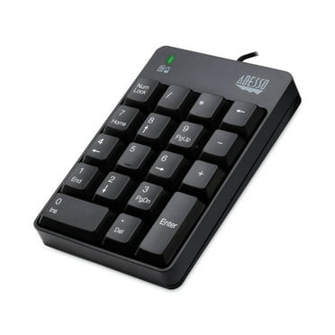 Adesso AKB-601UB - USB Spill Resistant 18-Key Numeric Keypad - Walmart.com
