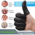 Povihome Silicone Finger Cots Protectors, Soft Elastic Finger Sleeves ...