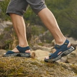OutPro Men's Leather Sandals Hiking Outdoor Water Beach Sports Mens ...