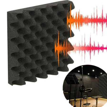 Black Sound Absorbing Foam Boards Durable Sponge Sound Proof Foam ...
