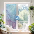 Blue Purple Pink Window Privacy Film, Marble Texture Fantasy Gradient ...
