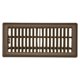 Imperial 4" x 10" Chocolate Steel Floor Register, Louvered, 4"x10" CHC ...
