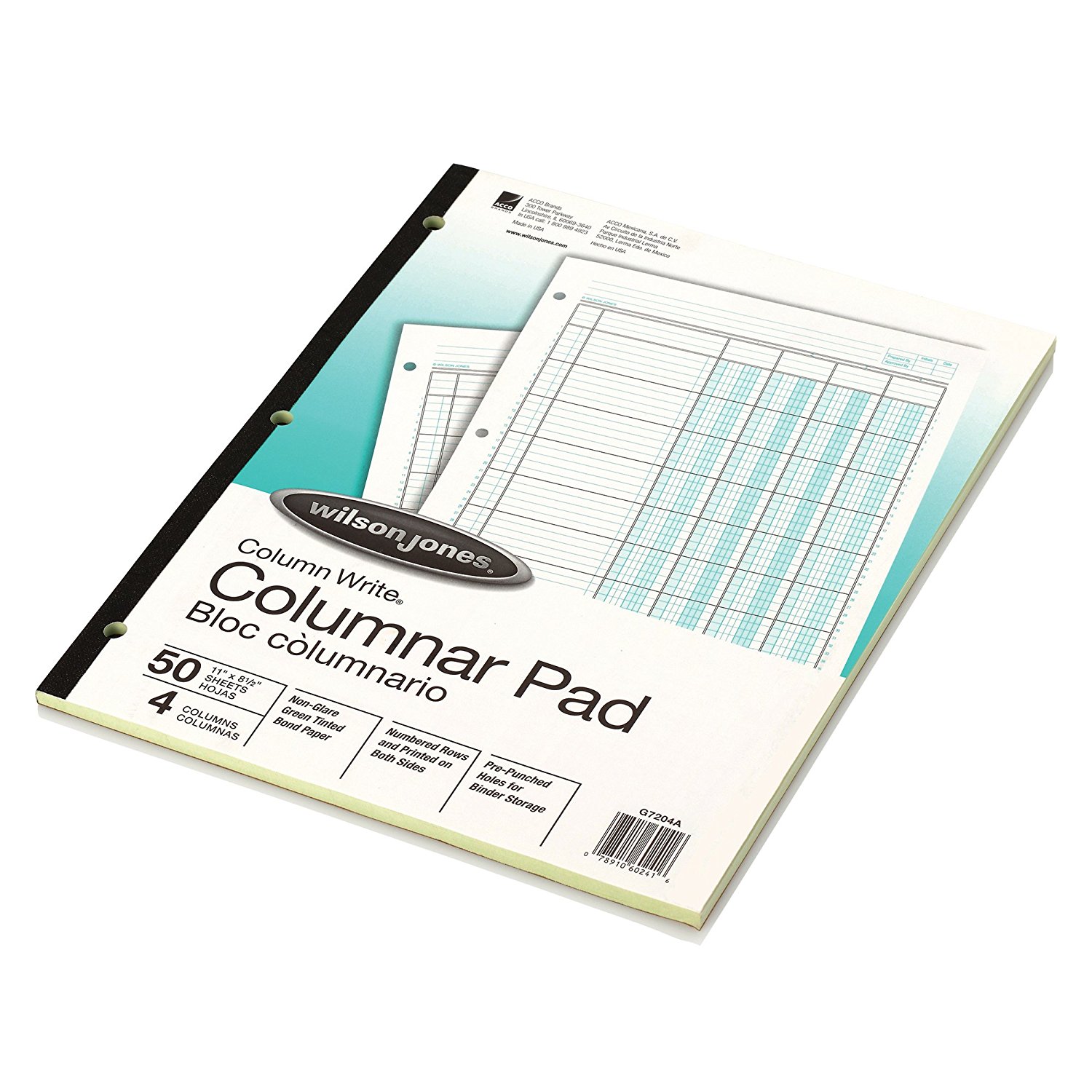 ColumnWrite Columnar Pad 11 X 8 5 Inch Size Ruled Both Sides Alike ColumnWrite Columnar Pad 11 X 8 5 Inch Size Ruled Both Sides Alike