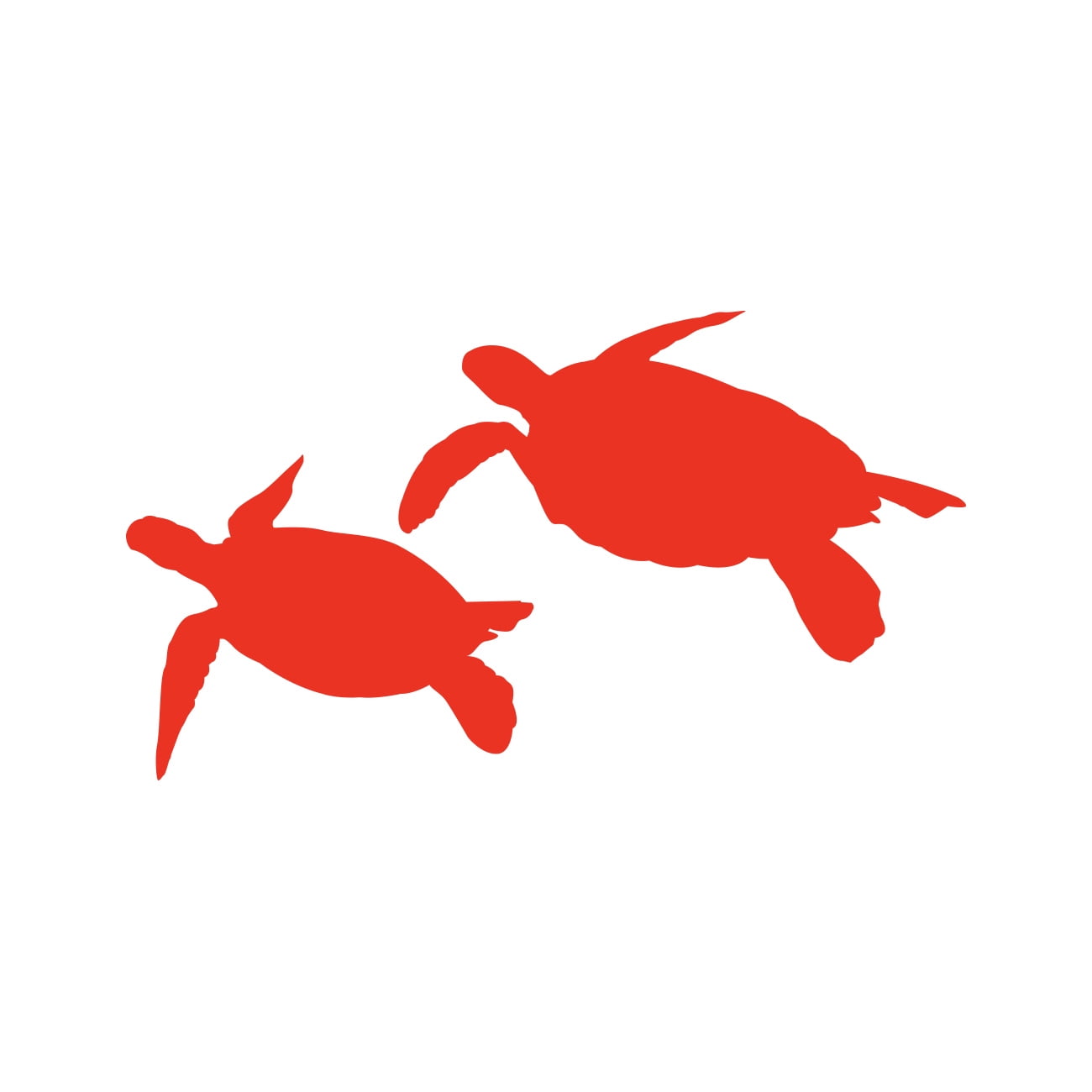Sea Turtle Sticker Decal Die Cut - Self Adhesive Vinyl - Weatherproof ...