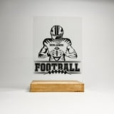 Custom Personalized Name Engraved Table Desk Frame Boys School Team ...