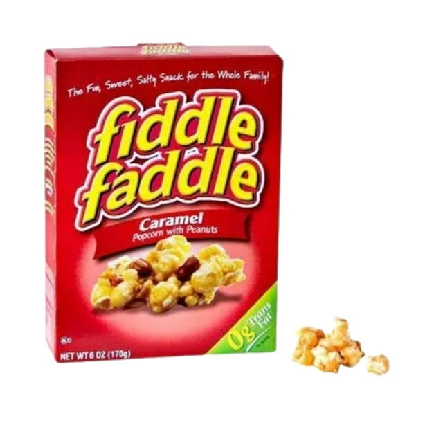 Fiddle Faddle Caramel Popcorn With Peanuts, 6 Oz (Pack of 2) - Walmart.com