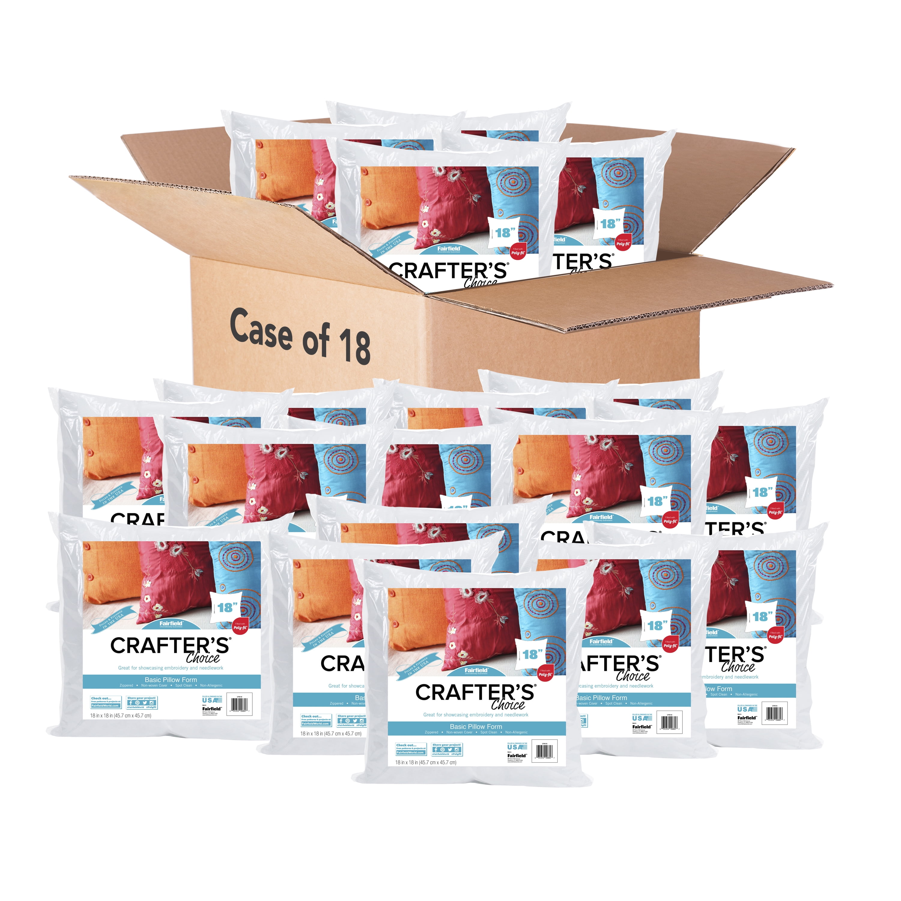 Poly-Fil® Crafter's Choice® Decorative Square Pillow Inserts by ...