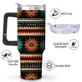 Southwestern Star Pattern Stainless Steel Insulation Mug with Lid and ...