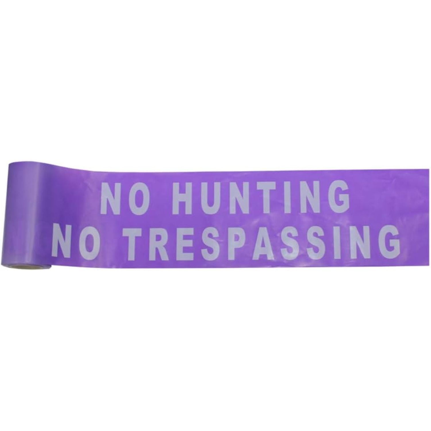 C.H. Hanson 100 ft. L x 6 in. W Plastic No Hunting No Trespassing ...